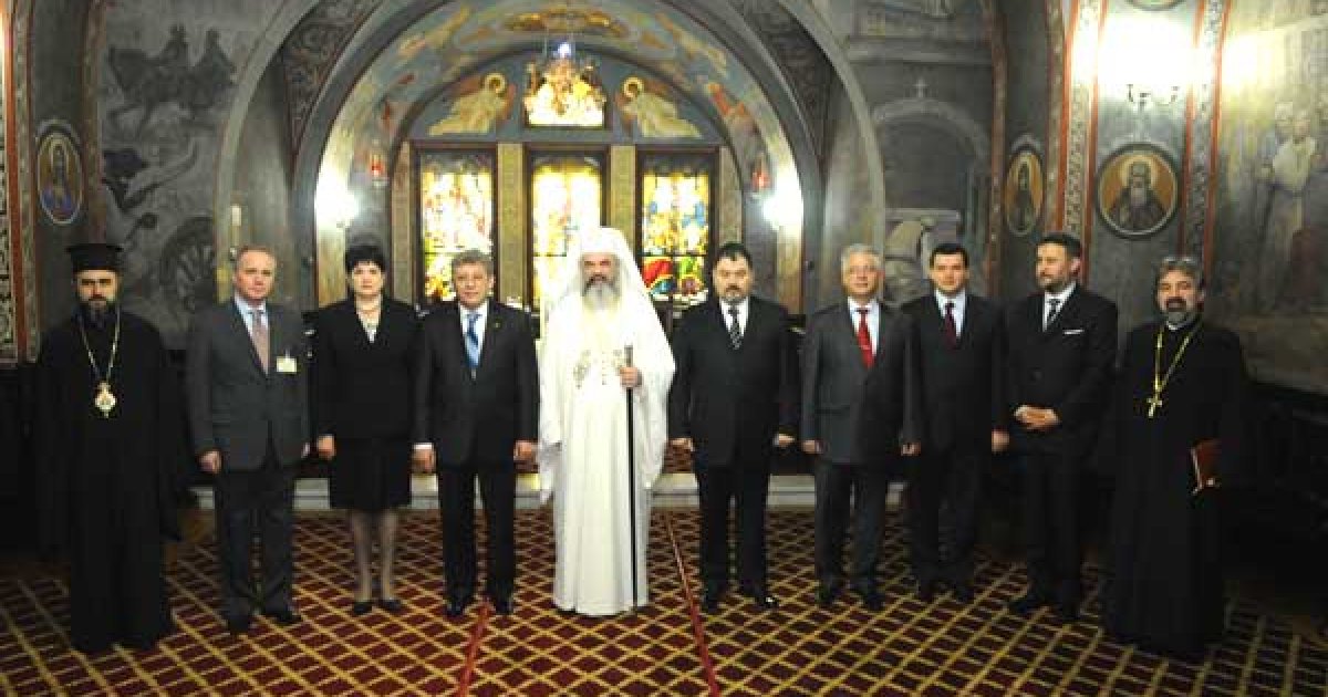 Preşedintele Republicii Moldova în vizită la Patriarhia Română
