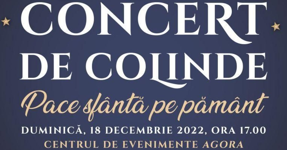 Concert de colinde „Pace sfântă pe pământ” la Iași