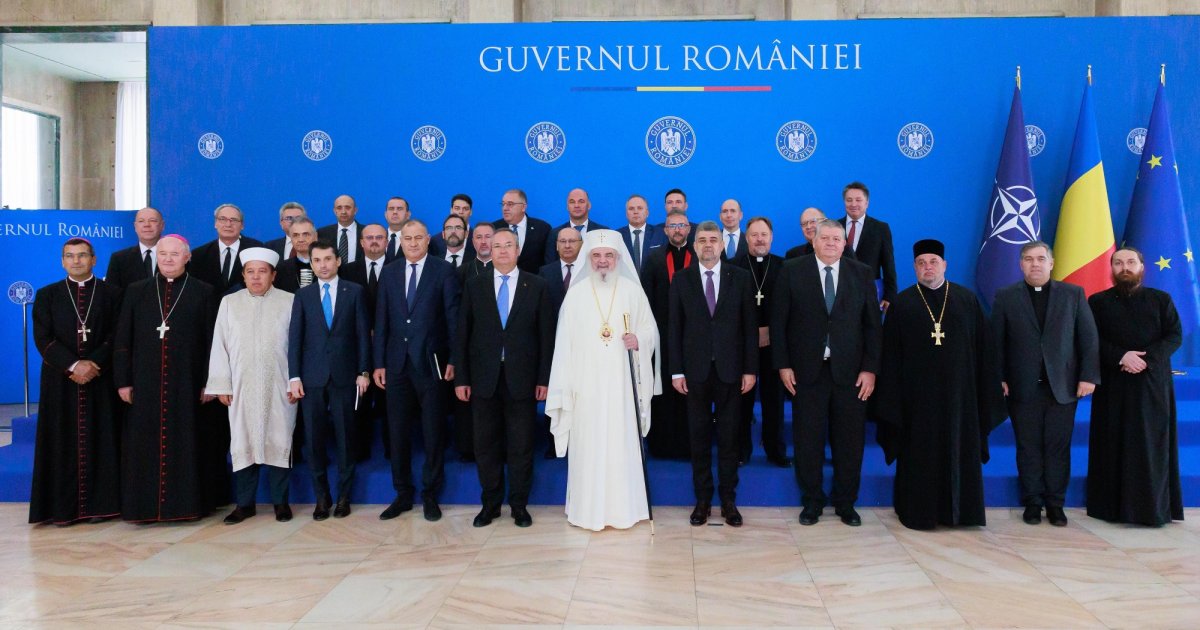 Întâlnire a premierului României cu reprezentanții cultelor religioase