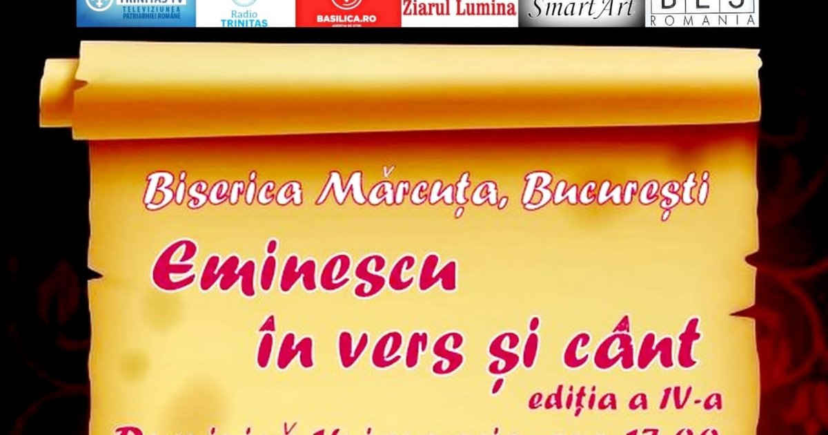 Eveniment cultural-artistic dedicat lui Eminescu la Parohia Mărcuța