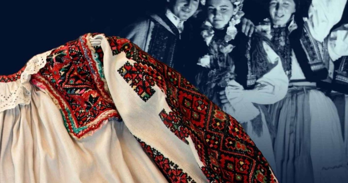 Port tradițional românesc expus la Veneția