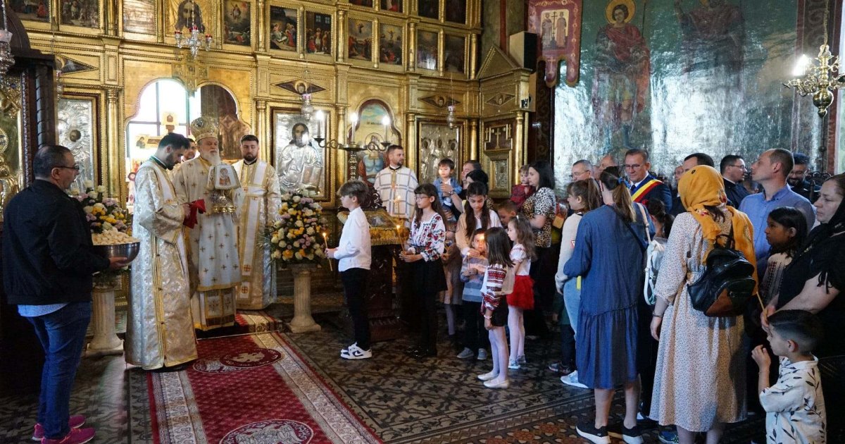 Popas de rugăciune la o biserică din Călărași
