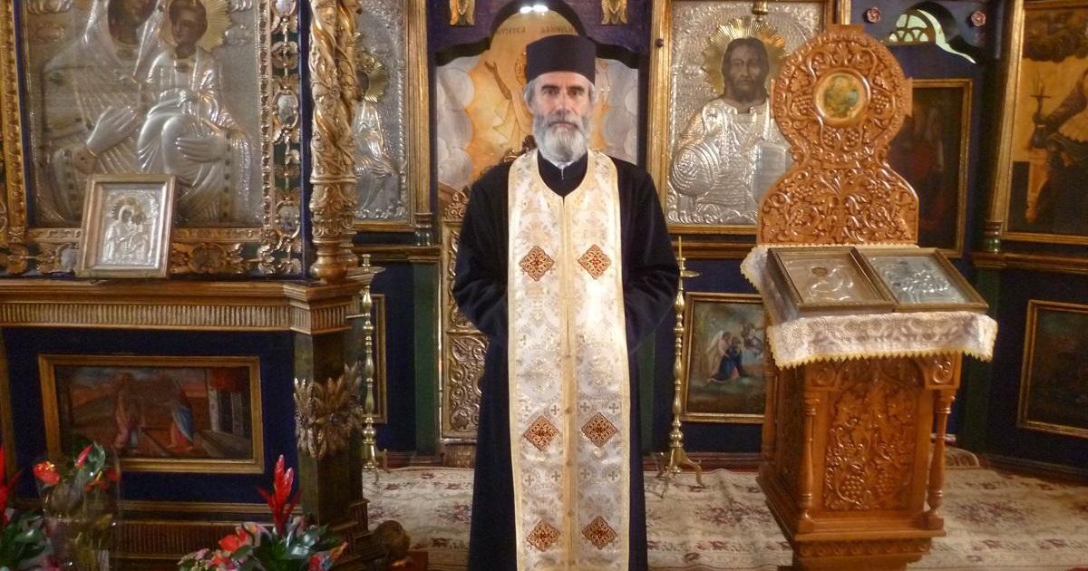 La înmormântare...