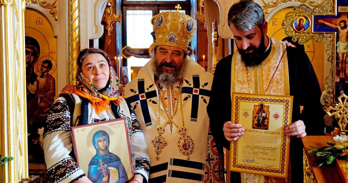 Binecuvântarea mozaicului de la biserica din Bucium, Iași