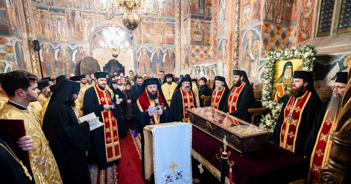 Sfântul Ierarh Dosoftei a fost cinstit în mănăstirea sa de metanie